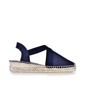 Toni Pons Verona Espadrilles v&eacute;g&eacute;taliennes compens&eacute;es pour femme en coton., bleu marine, 40 EU