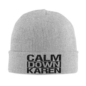 Generic Calme-Toi Karen! (Dicton Karen) Unisex Bonnet De Trawler L&eacute;ger Bonnets Tricot&eacute; Coupe-Vent Bonnets Hiver pour Cyclisme Casque Moto Sport