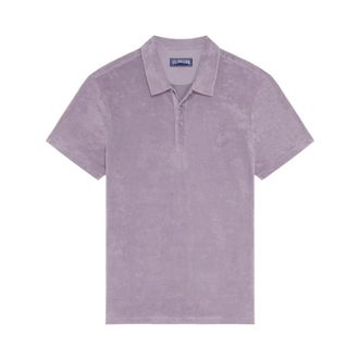 Vilebrequin Solid Frottee-Polohemd f&uuml;r Herren - - Tops - Herren - Lila - L