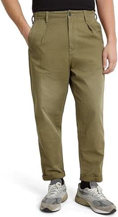 G-Star G-Star Homme Chino Pleated Relaxed Tapered, Vert (smoke olive D24543-C962-B212), 28W / 30L