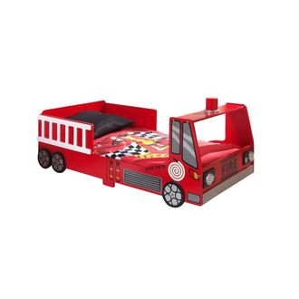 Vipack Autobett sctdft Toddler Fire Truck Kinderbett MDF Rot 157 x 77 x 60 cm
