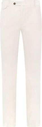 Windsor Feincordhose mit Bundfalte und Riegelverschluss am Bund in