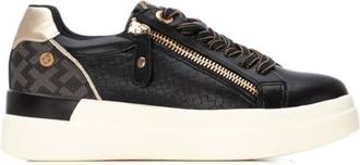 Xti Baskets Femme Noir - Chaussures Confortables et polyvalentes - Mode décontractée - Modèle 14423301 (Taille37)