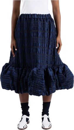 Comme Des Gar&ccedil;ons Femme, Jupes, Bleu, Taille: 40 FR Midi Volume Skirt