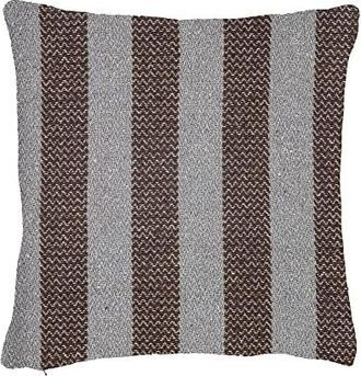 Bloomingville Nann Kissen Braun - Nachhaltiges Dekokissen 40x40 cm aus recycelter Baumwolle, gem&uuml;tlich & modern f&uuml;r Sofa und Schlafzimmer, 82055425