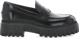 Hogan Femme, Chaussures, Noir, Taille: 36 1/2 EU Mocassins H700