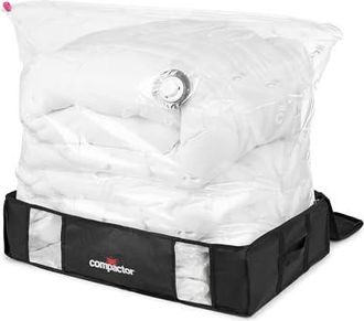 Compactor Vakuum Aufbewahrungsbox L f&uuml;r Unterbett, Schwarz, 65 x 45 x 15,5 cm - Black Edition