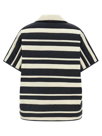 Moncler Striped Padded Shirt - Navy