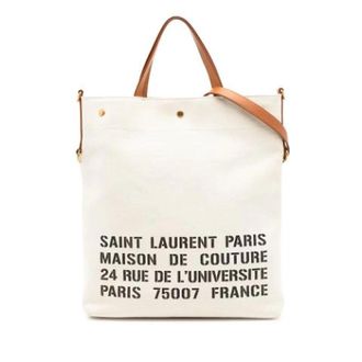 Saint Laurent Pre-owned Canvas Satchel - - Pre-owned - Damen - Beige - ONE SIZE