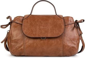 Kate Lee Camel, Sac Cabas en Cuir porté bandoulière M India Femme