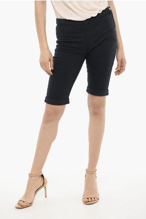 Woolrich Cuffed Hem Shorts with Golden-Closure size Xs