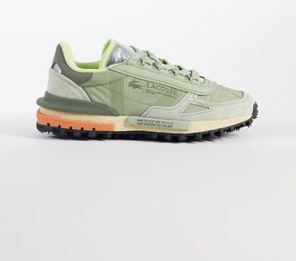 Lacoste Elite Active - Baskets &agrave; logo - Kaki clair-Vert