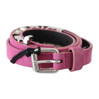 Just Cavalli Femme, Accessoires, Rose, Taille: 90 CM Ceinture en cuir rose fuchsia