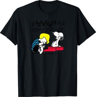 Peanuts Schroeder Snoopy Klaviersession T-Shirt