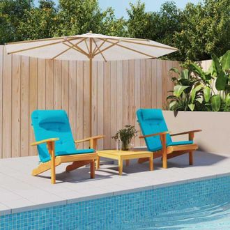 vidaXL Vidaxl - Coussin de chaise 2 pcs Turquoise 58 x 77 x 4.5 cm Tissu Oxford