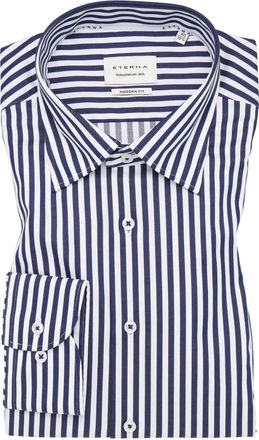 Eterna Herren Modern Fit Langarm Hemd (1056 X11U), Gr&ouml;&szlig;e:39, Farbe:Blau (18)