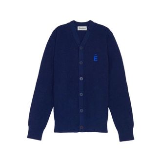 &Eacute;tudes Studio Homme, Pulls, Bleu, Taille: S Cardigan Classique Patch Navy