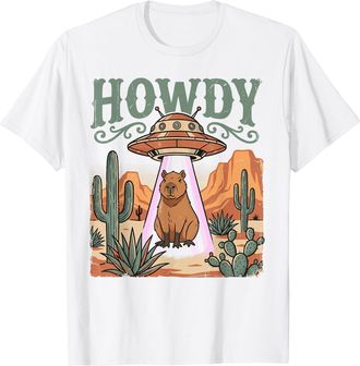 Image UFO Howdy Desert Capybara (2) T-Shirt