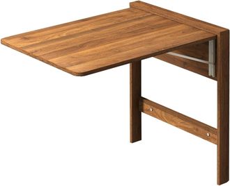 Generic Wandklappbarer Klapptisch, Klapptisch for K&uuml;che, Waschk&uuml;che, Restaurant, B&uuml;ro, Schreibtisch f&uuml;rs Homeoffice, platzsparender Computertisch(Brown)
