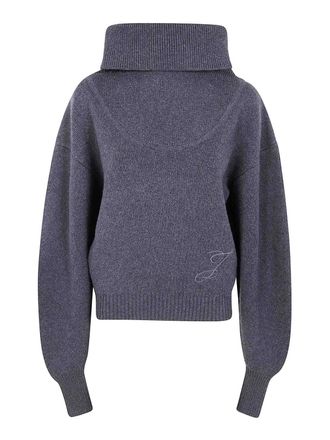 Jacquemus Pull Col Rond - Gris