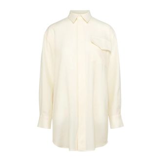 Envelope 1976 Oversized Wollhemd mit Einzigartigen Details - - Blouses & Shirts - Damen - Beige - L