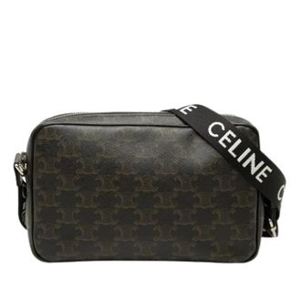 Celine Sac bandouli&egrave;re en toile Pre-owned - Femme - Pre-owned - Noir - Taille: ONE Size