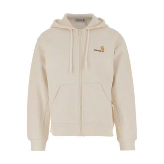 Carhartt Work in Progress Homme, Sweatshirts et sweats &agrave; capuche, Beige, Taille: XL Hooded American Script Jacket
