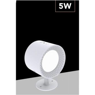 Trade Shop Trade Shop Traesio - Trade Shop - lampada parete led light front retrorica usb 3-FARBEN BD01-3C - Wei&szlig;
