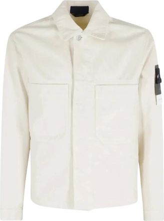 Stone Island Homme, Chemises, Blanc, Taille: M Capospalla