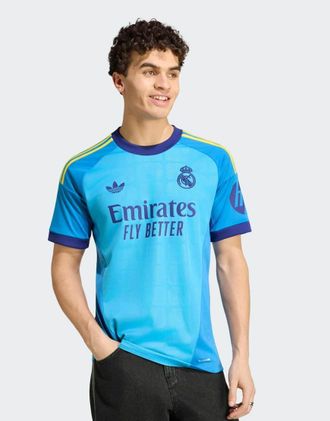 adidas Real madrid 26/27 troisi&egrave;me maillot de gardien en app sky rush-Bleu