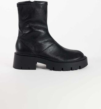 Topshop Liam bottine chaussette chunky noire
