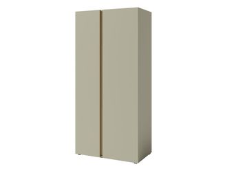 Mirjan24 Kleiderschrank Lonitz LZ03, Dreht&uuml;renschrank grifflos, 2-t&uuml;rig f&uuml;r Schlafzimmer, inkl. Kleiderstange & F&auml;chern (Eucalyptus + Eiche Baltic Dune)