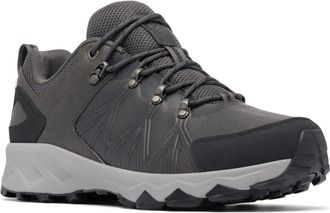 Columbia Peakfreak 2 Outdry Leather Herren Niedrige Trekking- und Wanderschuhe, Ti Grey Steel Dark Grey 2023, 47 EU