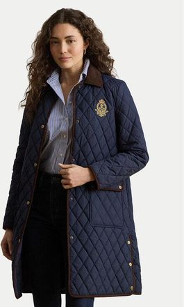 Lauren Ralph Lauren &Uuml;bergangsjacke Crested 3/4 Quilt 297P18059004 Dunkelblau Regular Fit