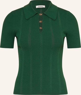 Sandro Sandro Strick-Poloshirt gruen