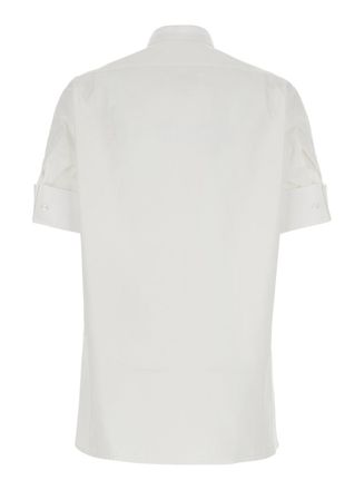 Maison Margiela Short-Sleeve Cotton Shirt - White