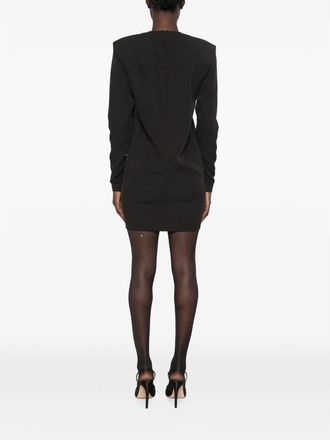 Federica Tosi Minimalist V-Neck Dress - Black