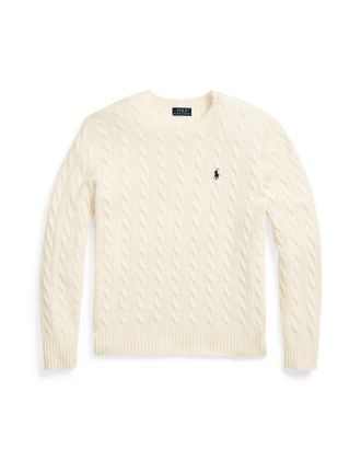 Ralph Lauren CABLE-KNIT WOOL-CASHMERE SWEATER