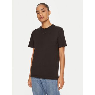 Calvin Klein T-Shirt Nano Logo K20K207519 Schwarz Regular Fit