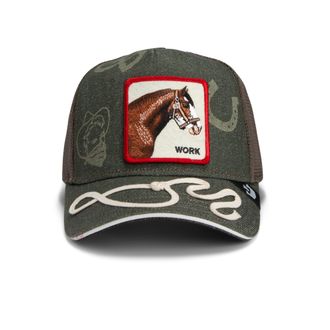 Goorin Brothers Trucker Cap Double Shift Oliv Khaki, Size:OneSize