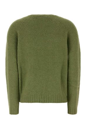 Weekend Womens Green Alpaca Blend Ghiacci Sweater Pistacchio Maglieria