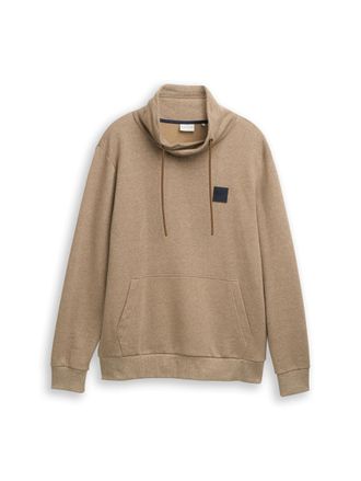 Tom Tailor Herren 1047805 Snood Sweatshirt in Melange-Optik, 38874-Palm Cashmere Structure, S