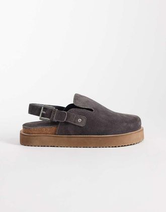 WALK LONDON Walk London - Barca - Mules style sabots en daim - Gris