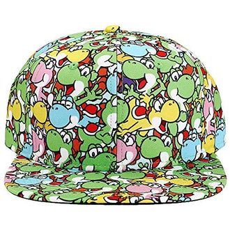 Bioworld Super Mario Brothers Yoshi Casquette snapback pour homme Bleu