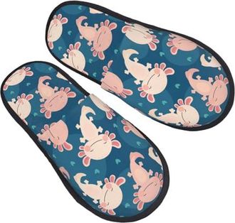 Generic Pantoufle Maison Motif Kawaii DAxolotl Mignon Hiver Pantoufles Antid&eacute;rapantes Hiver Chaussures Chaudes Doux Chaussons Maison Pour H&ocirc;tels Chambre Salon