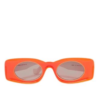 Loewe Pre-owned Acetat sonnenbrillen - - Pre-owned - Damen - Orange - ONE SIZE