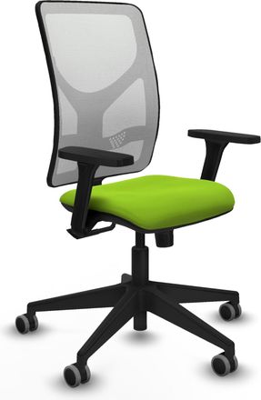 Piqueras y Crespo Verstellbarer Schreibtischstuhl mit 3D-Armlehnen, h&ouml;henverstellbare Lendenwirbelst&uuml;tze, ausgestattet mit 3 Positionen und Schneidschaum, Wei&szlig;/Pistazie