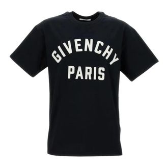 Givenchy Logo T-Shirt - - Tops - Herren - Schwarzk - XL