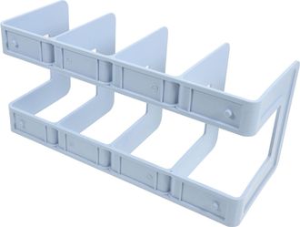 Cabilock Buchhalter Aufbewahrungsregal mit Stabilen Trennw&auml;nden Vielseitiger Magazin Buchhalter f&uuml;r Regal Gro&szlig;z&uuml;gige Ablage f&uuml;r B&uuml;cher und Dokumente f&uuml;r B&uuml;ro u