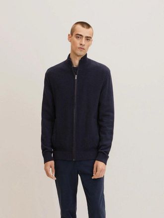 Tom Tailor Sweatshirt Basic Structured Knit Jacket (1-tlg)